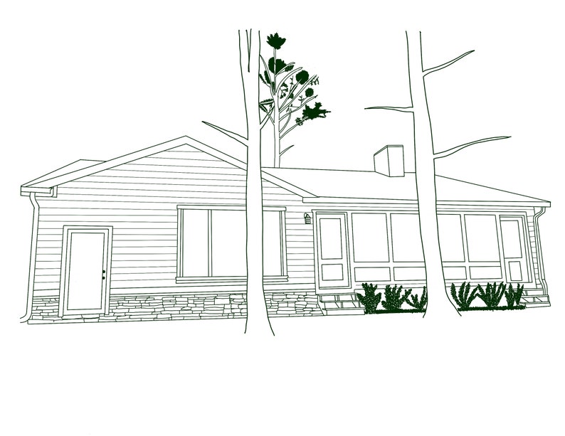 Personalized House Portrait, Custom Illustration, House Line Art, New ...