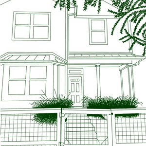Personalized House Portrait, Custom Illustration, House Line Art, New ...