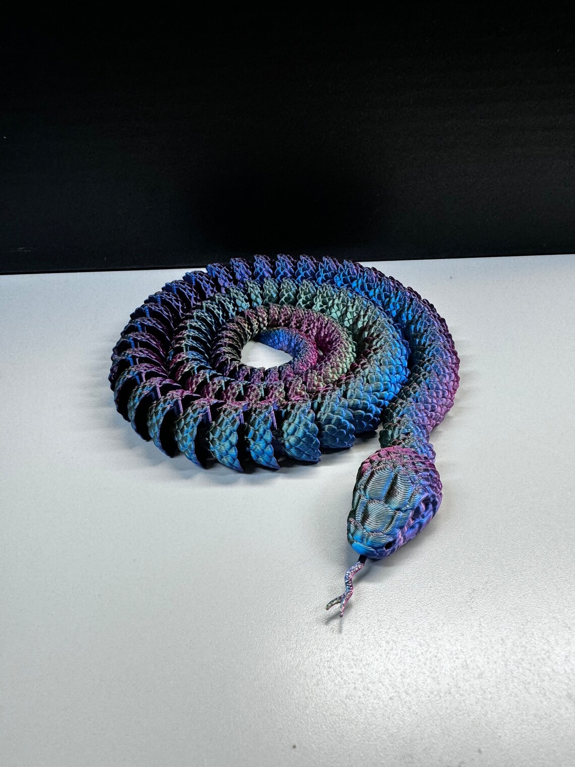 3D Printed Articulated Snake With Tongue - Exciting Fantasy Decor ...