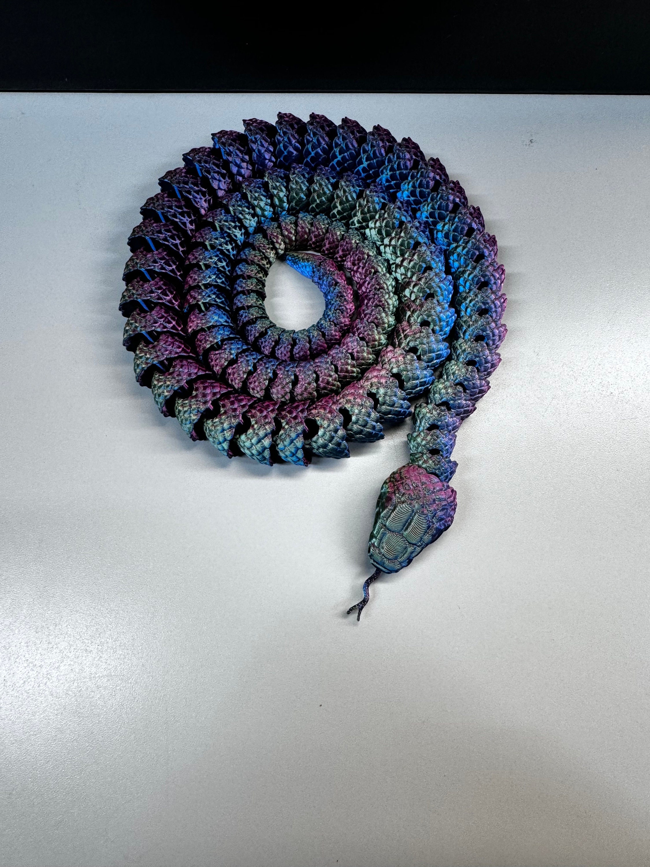 3D Printed Articulated Snake With Tongue - Exciting Fantasy Decor ...