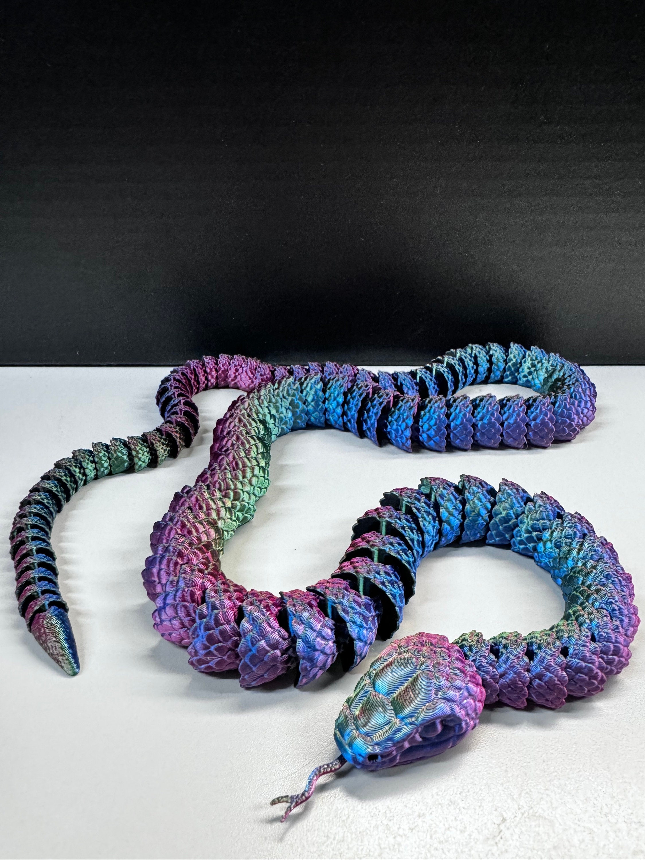 3D Printed Articulated Snake With Tongue - Exciting Fantasy Decor ...