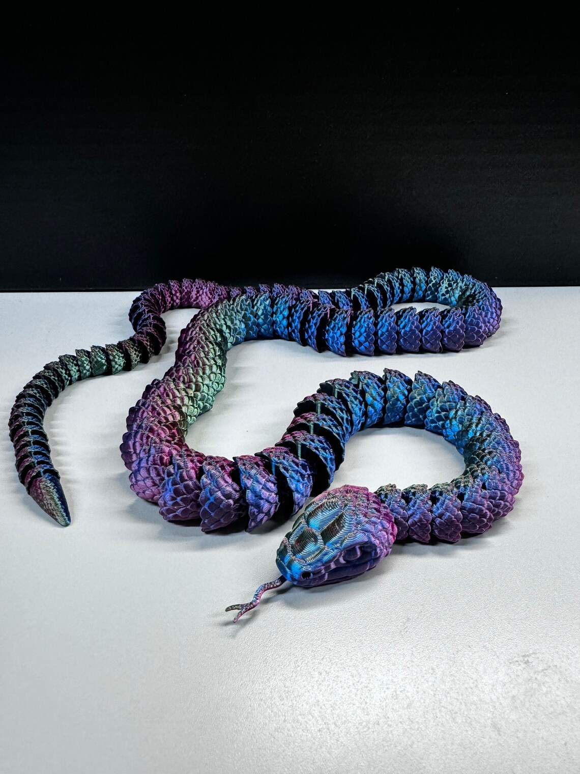3D Printed Articulated Snake With Tongue - Exciting Fantasy Decor ...