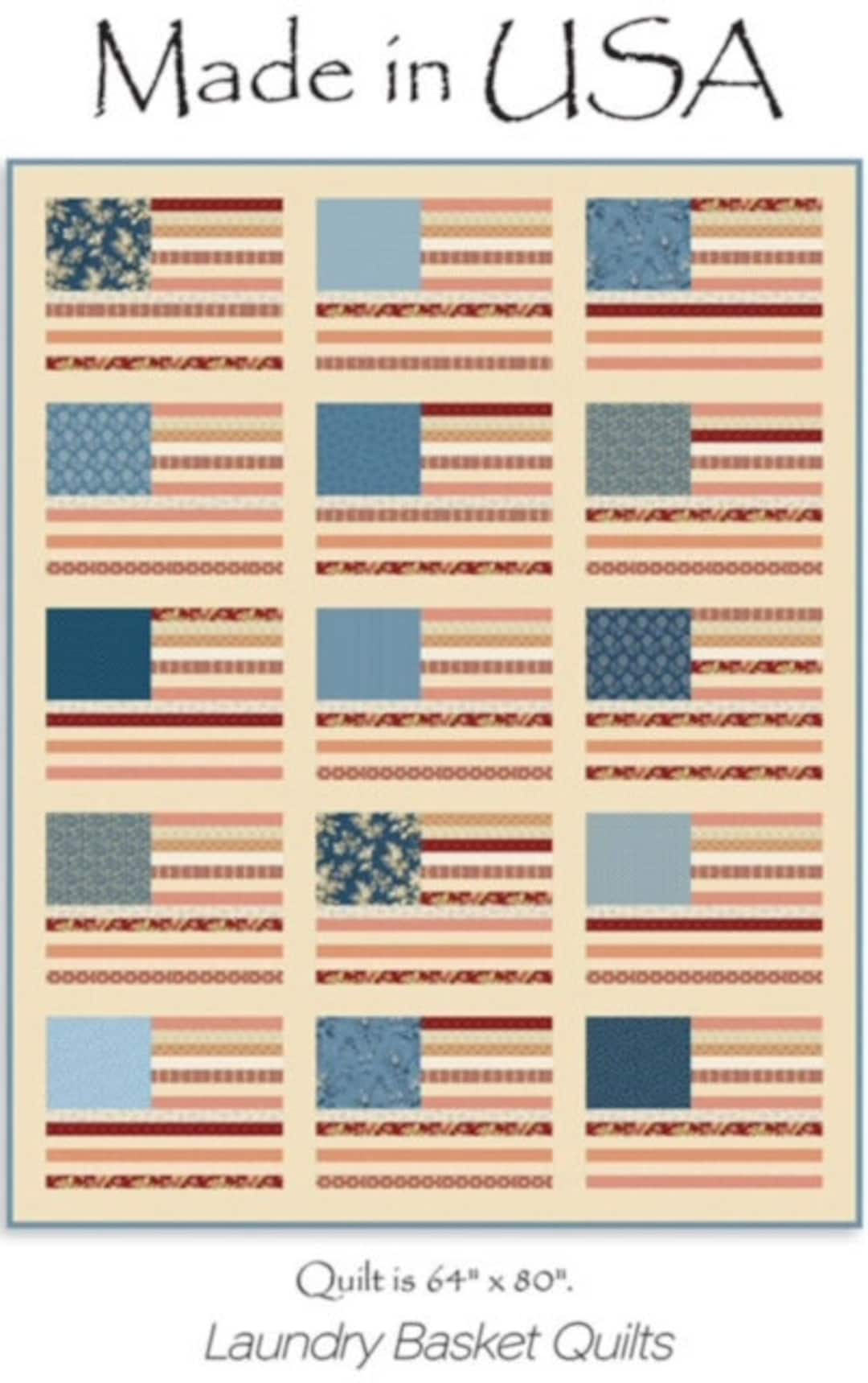 Made in USA Quilt Pattern - Laundry Basket Quilts # LBQ-0655-P - Etsy