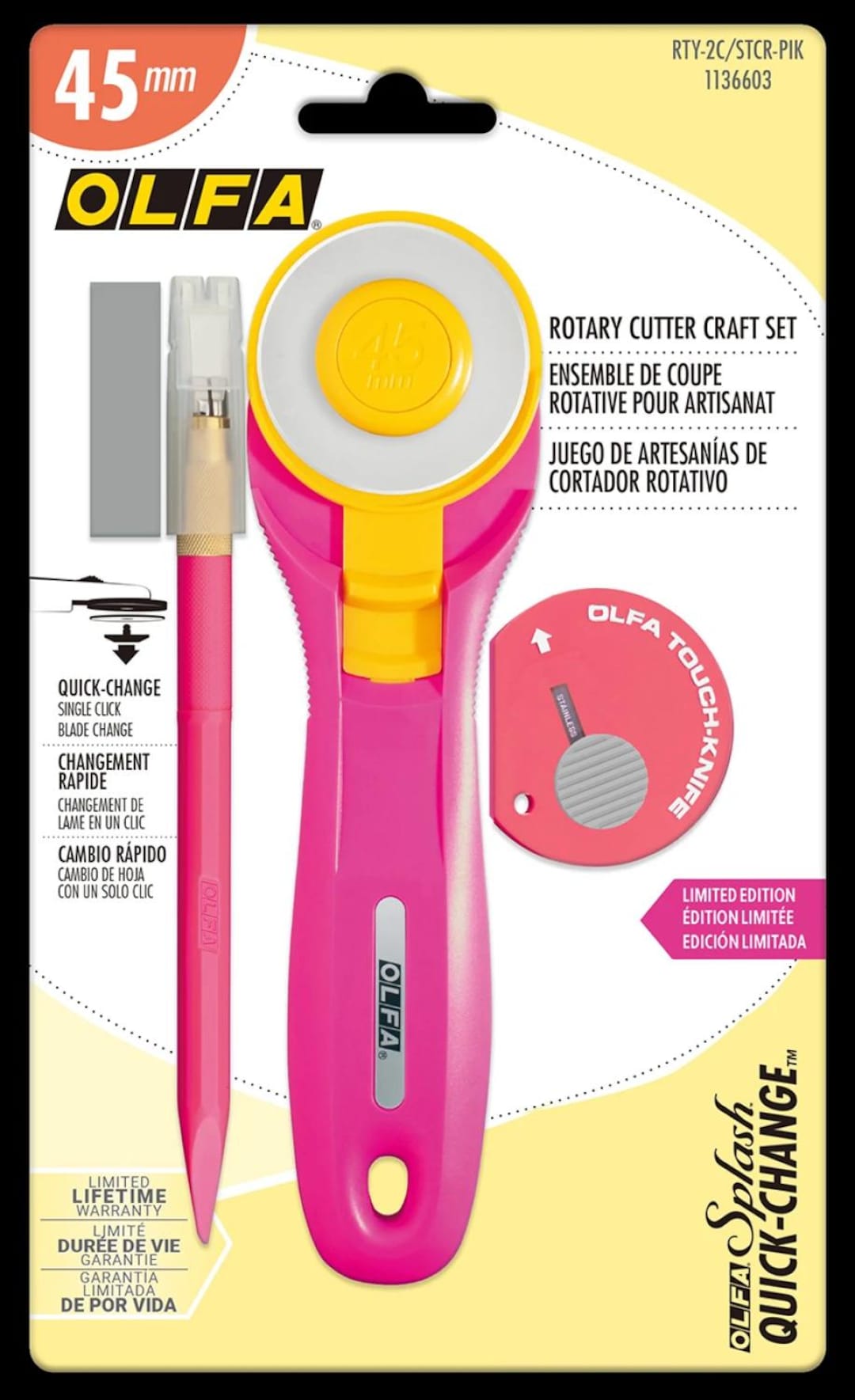 Pink OLFA 45mm Rotary Cutter Craft Set # 1136603 - Etsy