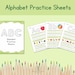 Alphabet Practice Sheets - 26 Alphabet Phonics Pages - Learn to Write ...