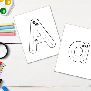 Jumbo Alphabet Tracing Printables - 52 Letter Tracing Worksheets ...
