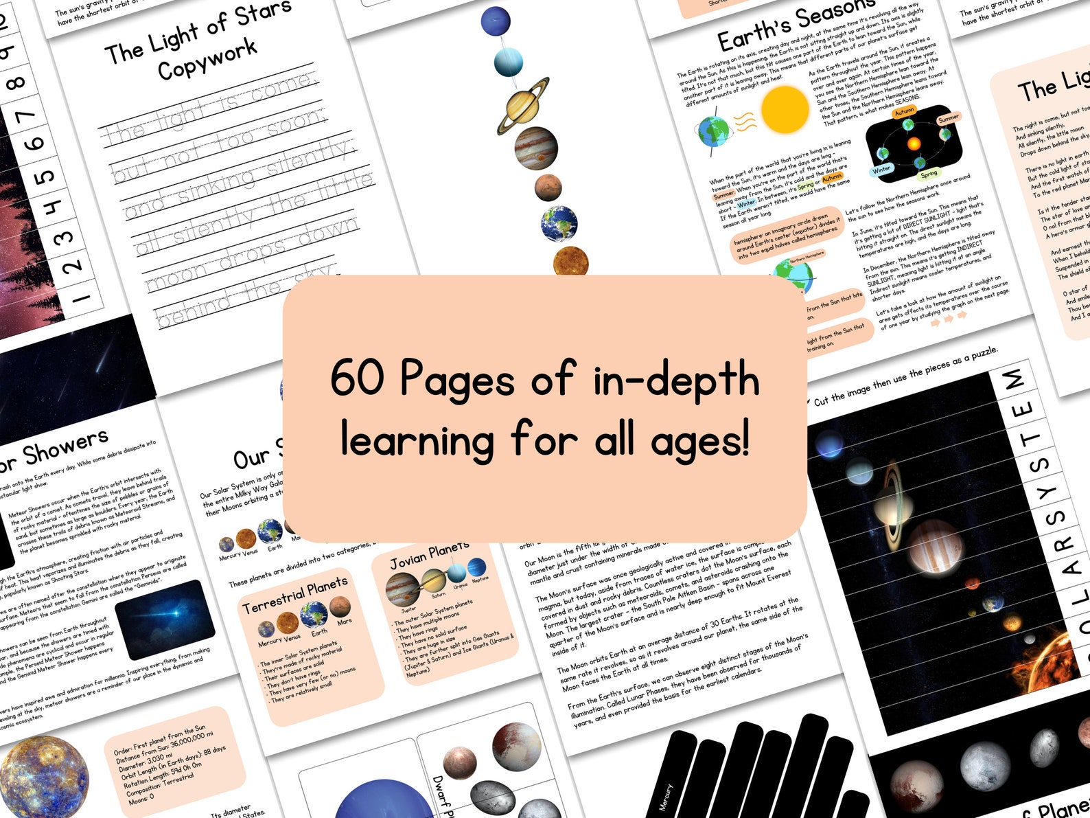 Solar System Unit Study - Digital PDF - Nature Study - Science ...