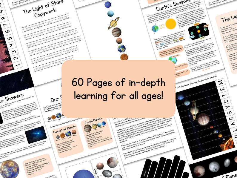 Solar System Unit Study - Digital PDF - Nature Study - Science ...