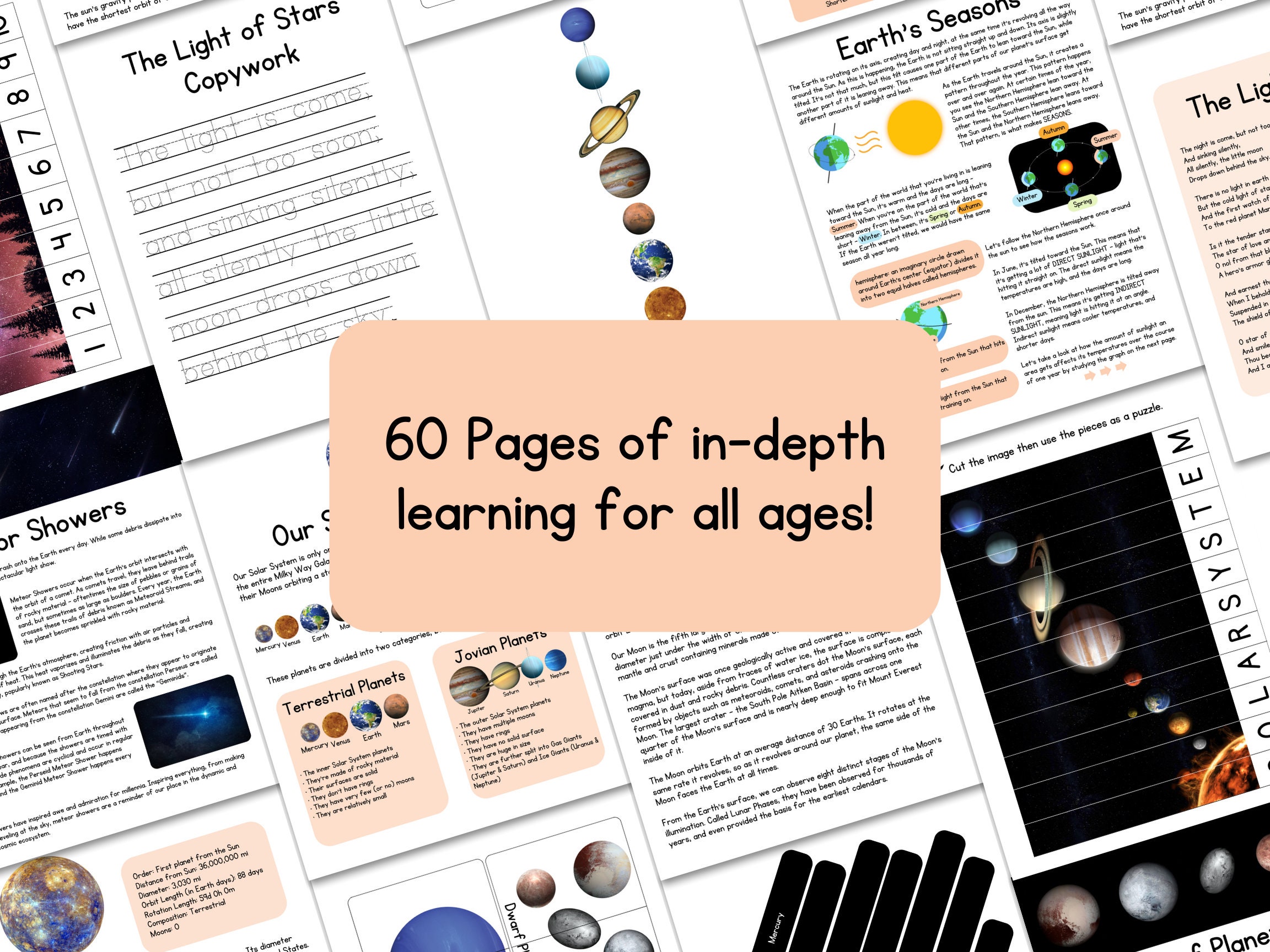 Solar System Unit Study - Digital PDF - Nature Study - Science ...