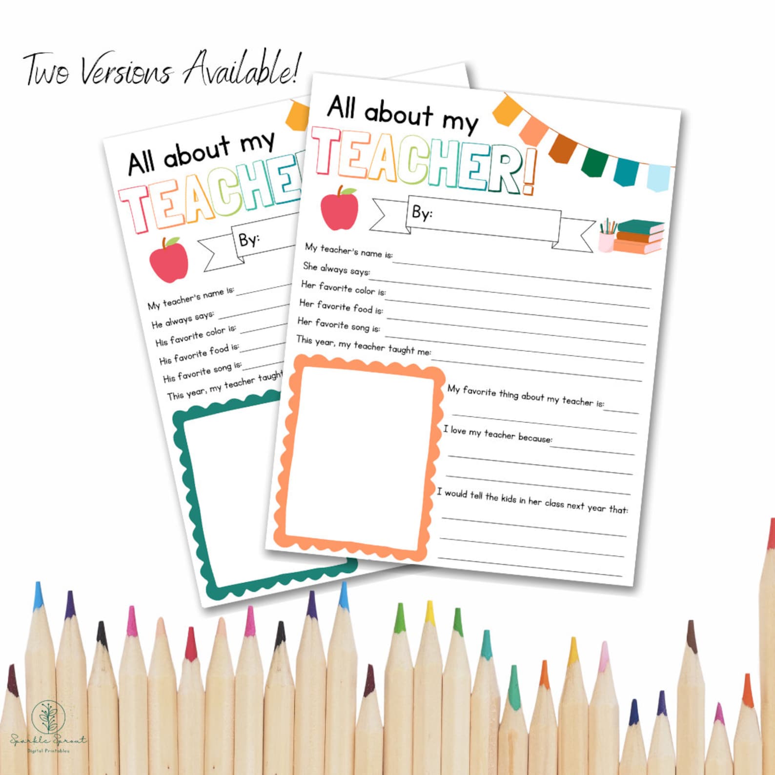 Teacher Appreciation Week Printable, Teacher Survey, Teacher Printable ...