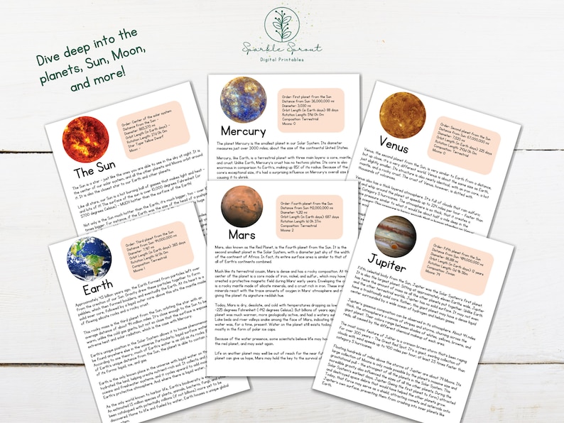 Solar System Unit Study - Digital PDF - Nature Study - Science ...