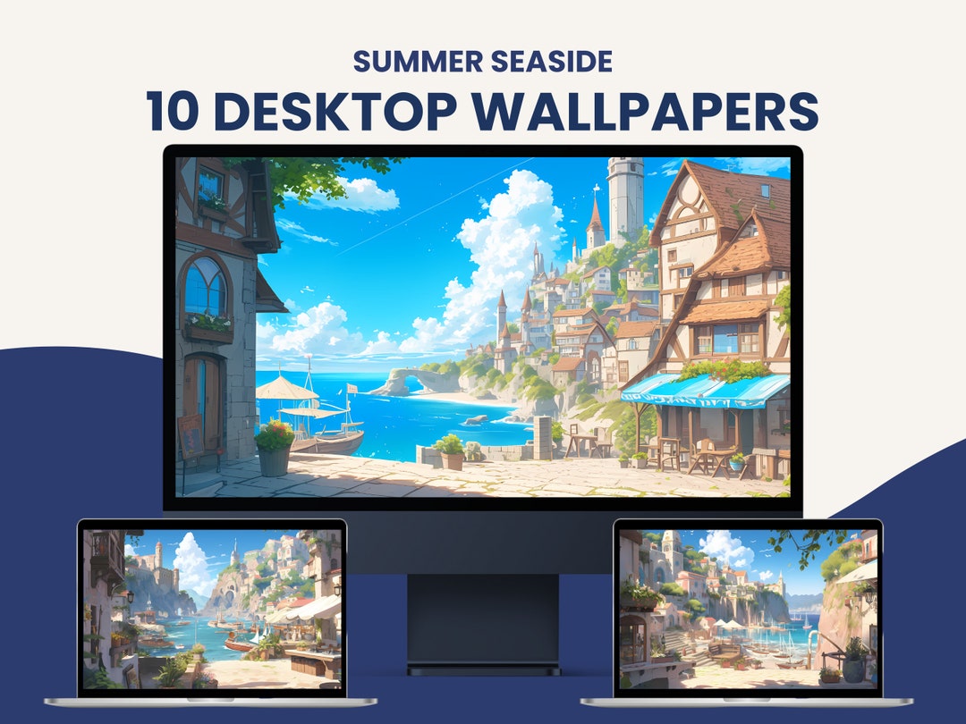 Summer Wallpaper Sea Lofi Desktop Wallpaper Aesthetic Blue Sky Lofi ...