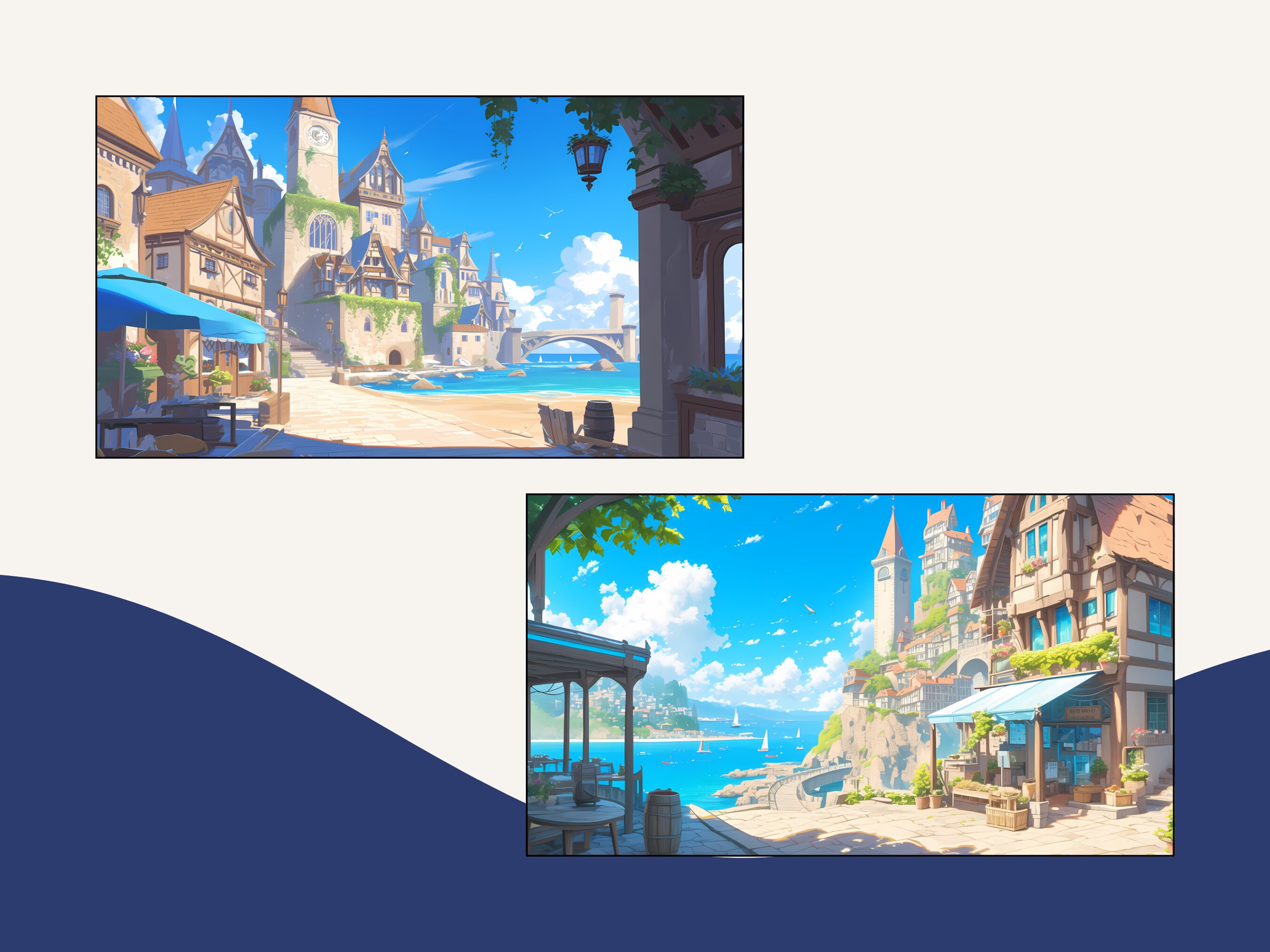 Summer Wallpaper Sea Lofi Desktop Wallpaper Aesthetic Blue Sky Lofi ...