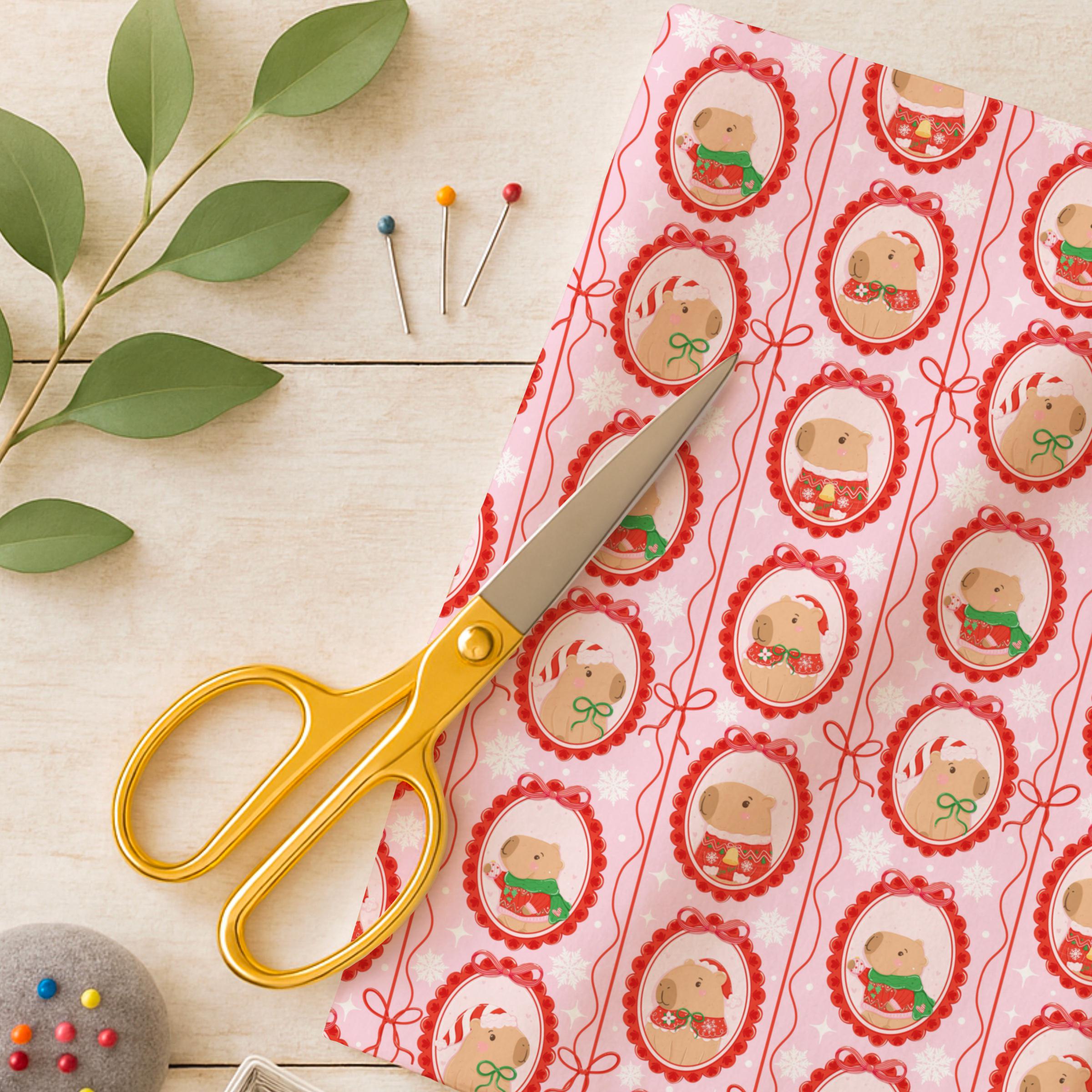 Christmas Capybara Seamless Pattern,coquette Capybara Pattern, Holiday ...