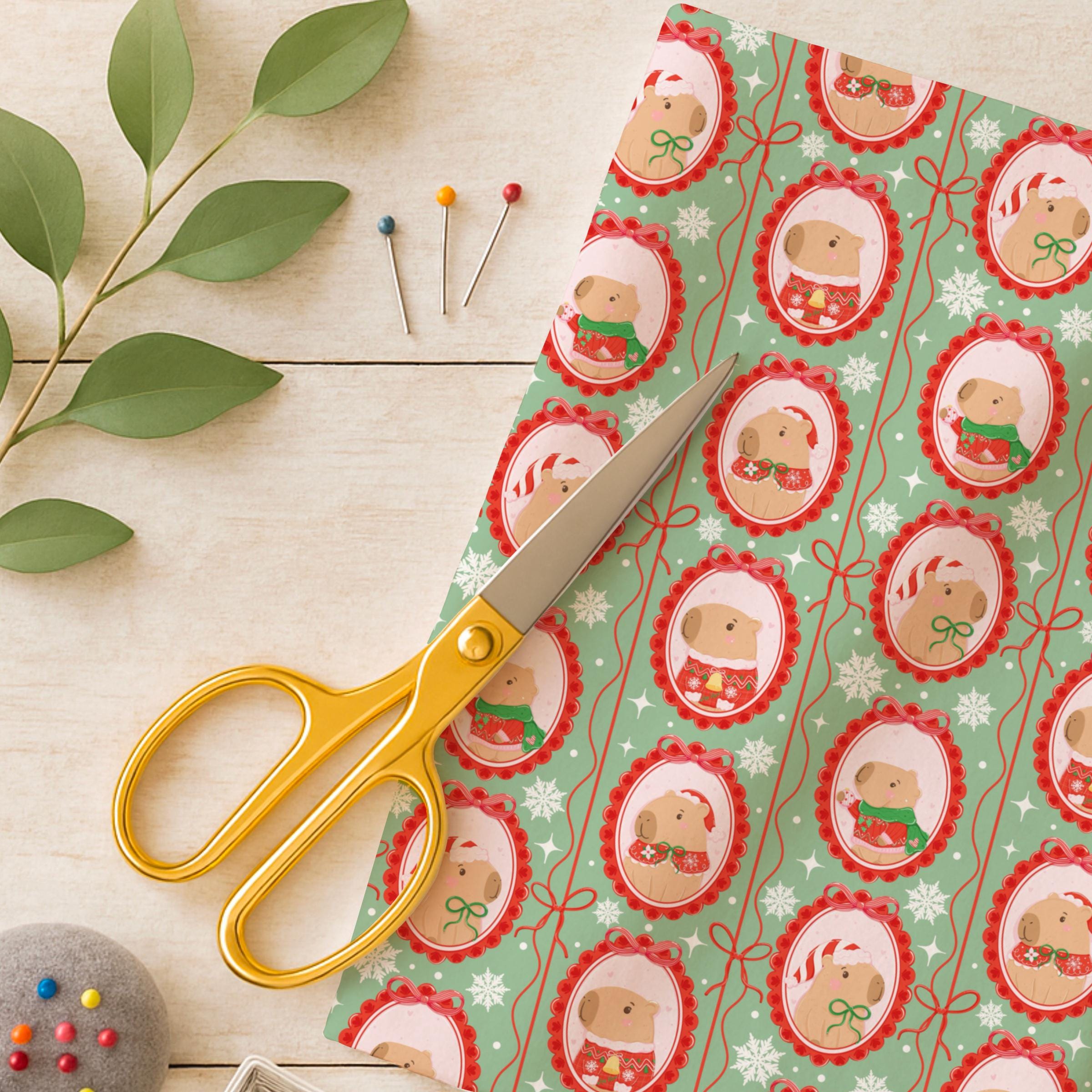 Christmas Capybara Seamless Pattern,coquette Capybara Pattern, Holiday ...