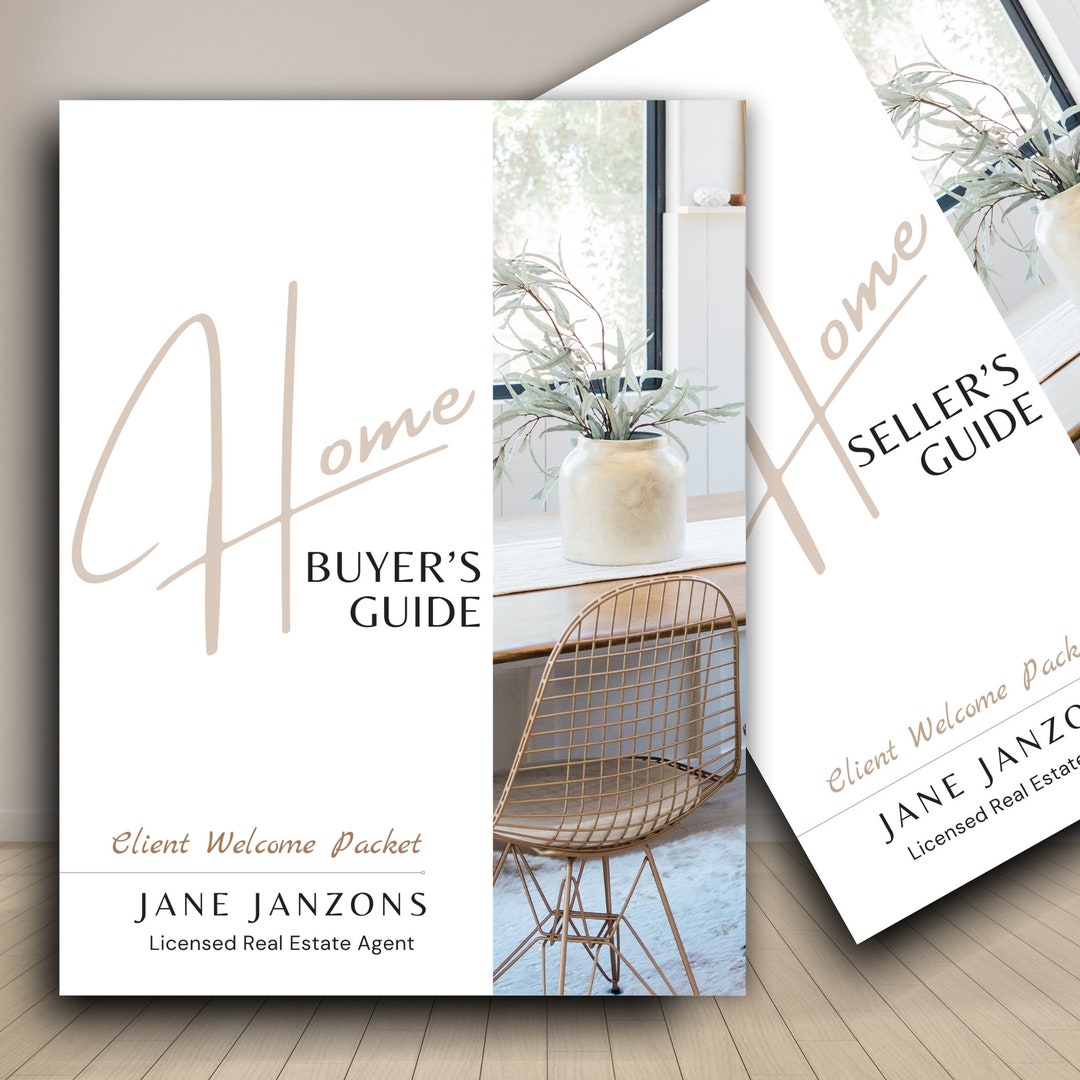 Real Estate Home Buyer Seller Guide Welcome Packet, Realtor Buyer ...
