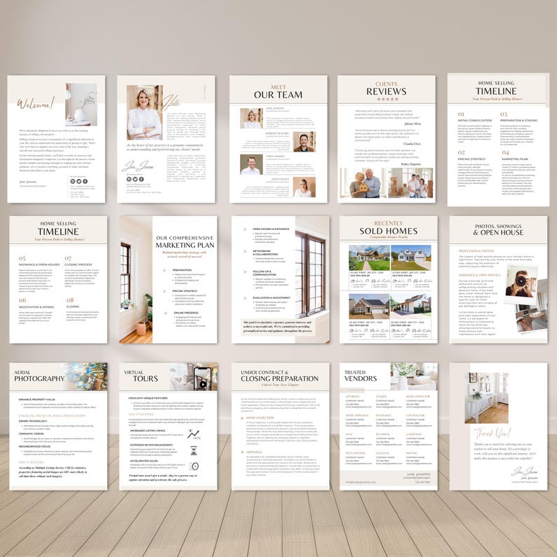 Real Estate Client Welcome Packet Home Buyer and Seller Guide, Realtor ...