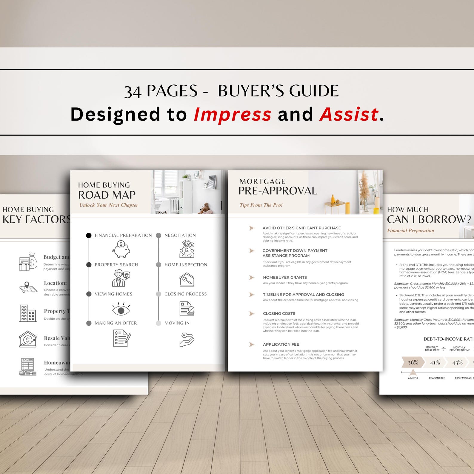 Real Estate Client Welcome Packet Home Buyer and Seller Guide, Realtor ...