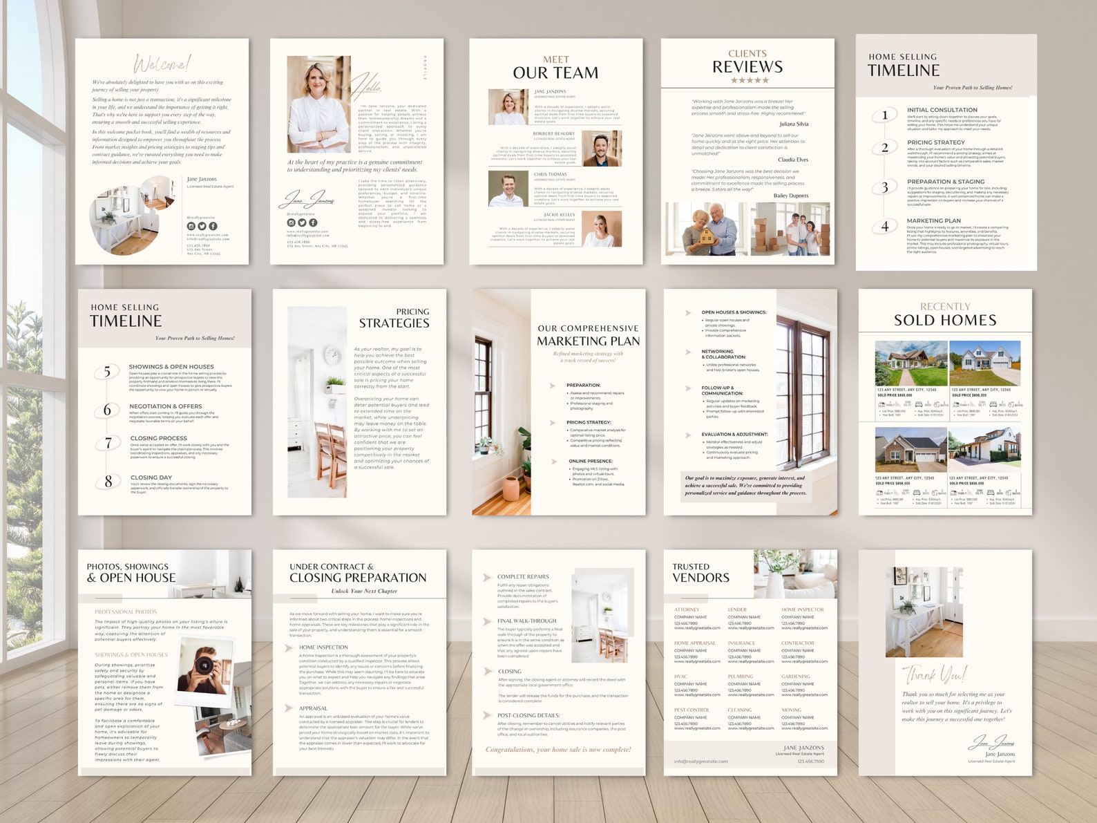 Real Estate Client Welcome Packet Home Buyer and Seller Guide, Realtor ...