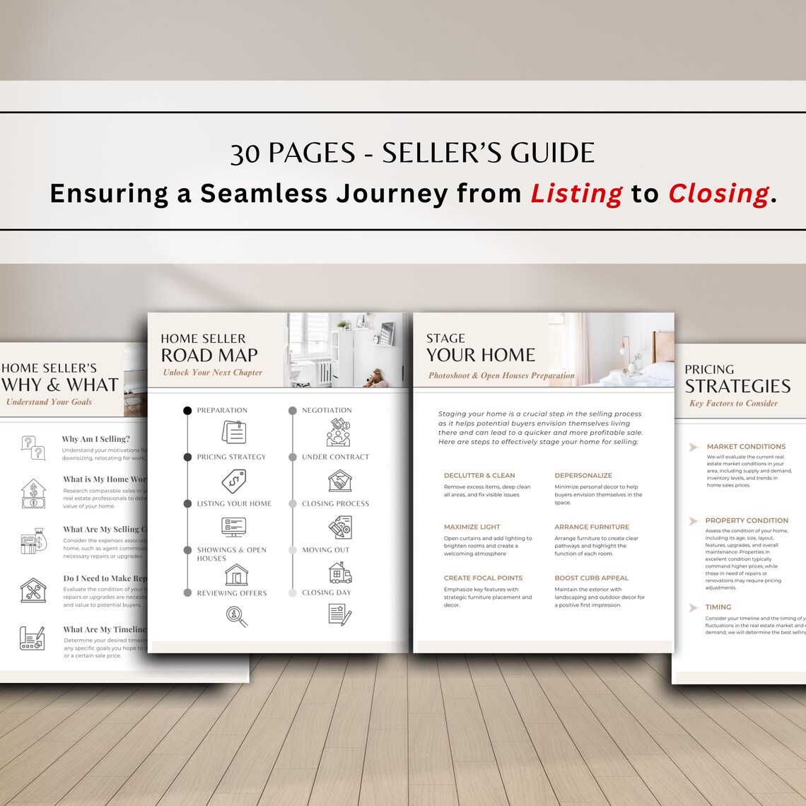 Real Estate Client Welcome Packet Home Buyer and Seller Guide, Realtor ...