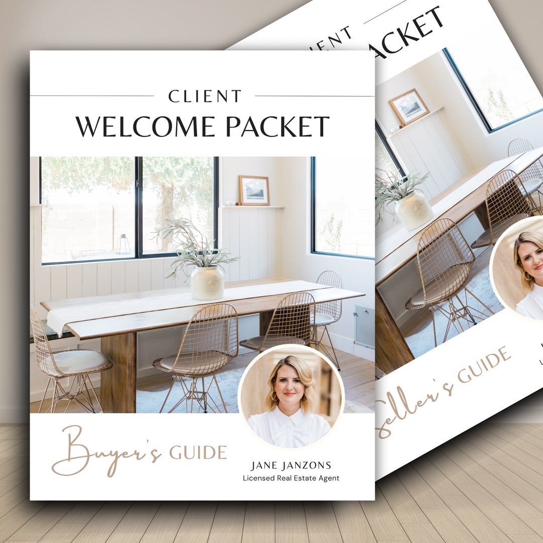 Real Estate Home Buyer and Seller Guide, Realtor Buyer Seller Packet ...