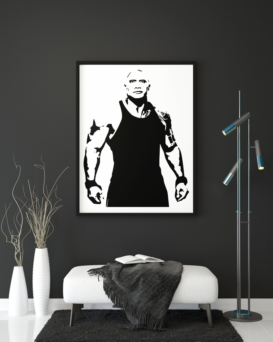 Dwayne Johnson Clipart Vector Graphics Digital Download Cut Ready Files ...