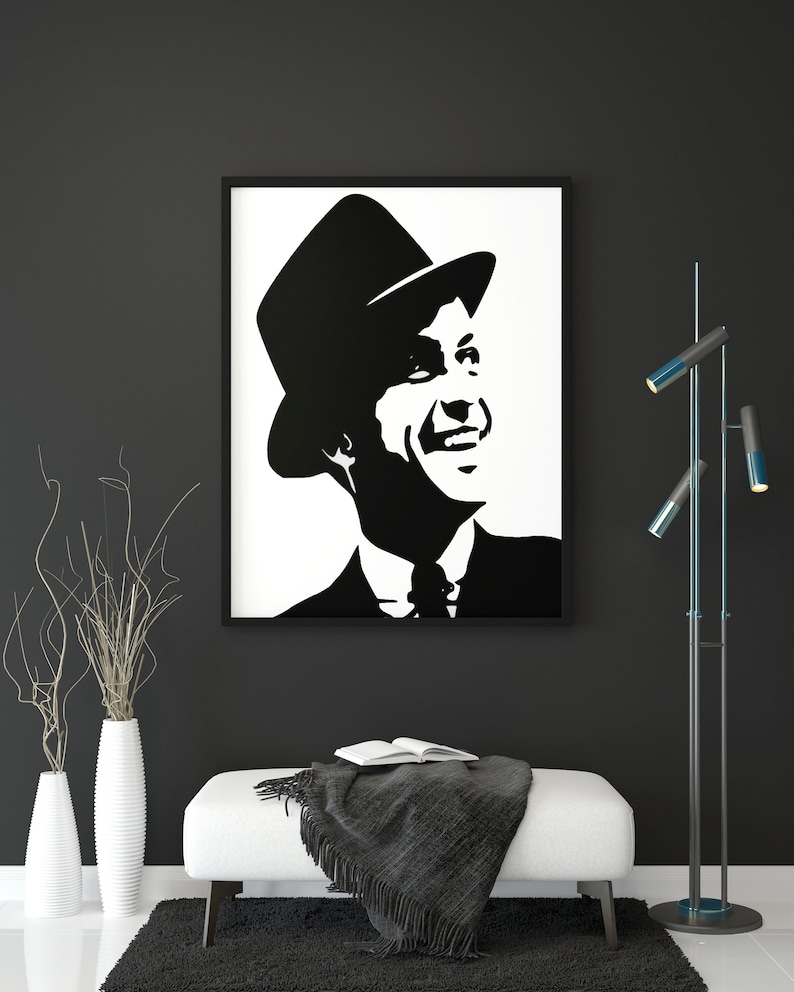 Frank Sinatra Clipart Vector Graphics Digital Download Cut Ready Files ...