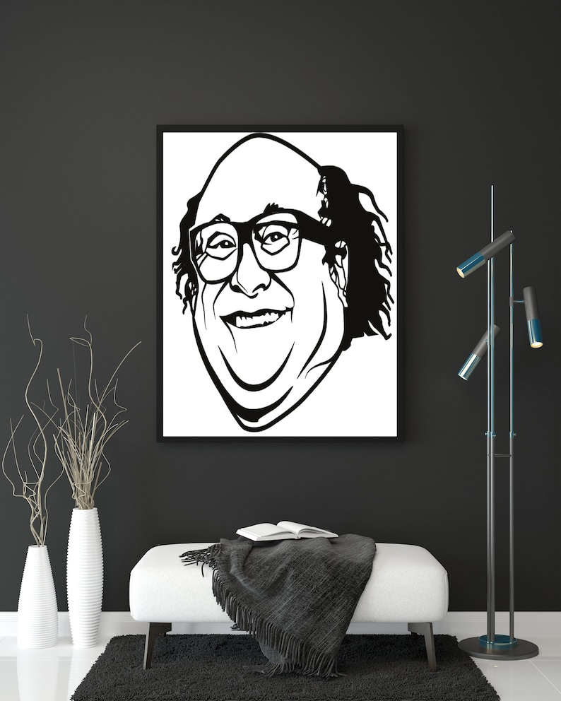 Danny Devito Clipart Vector Graphics Digital Download Cut Ready Files CNC Vinyl Sign Design Logo ...