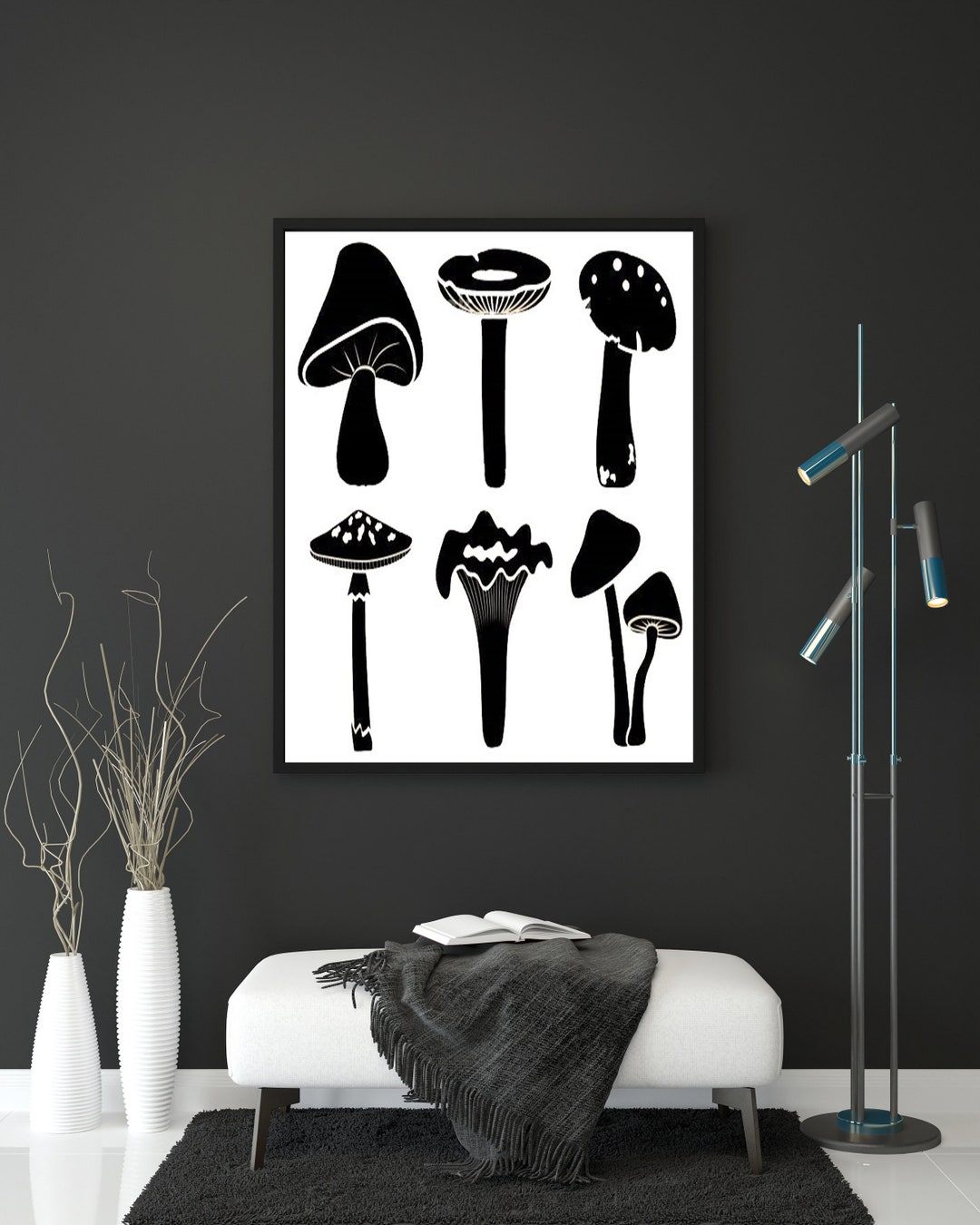 Fungi Clipart Vector Graphics Digital Download Cut Ready Files CNC ...