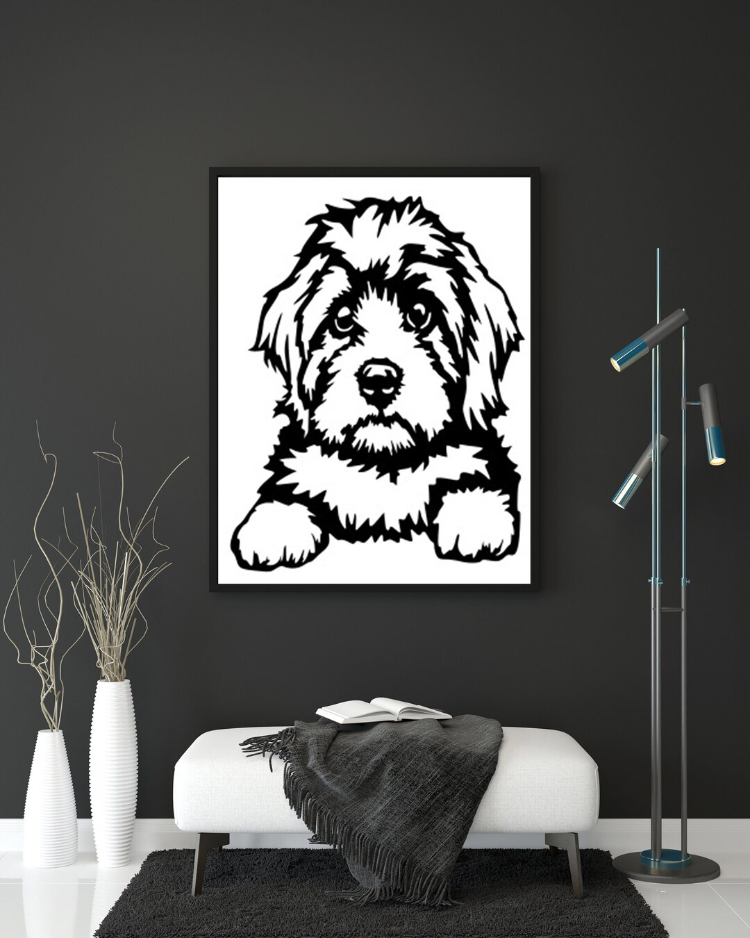Cavapoo Clipart Vector Graphics Digital Download Cut Ready Files CNC ...