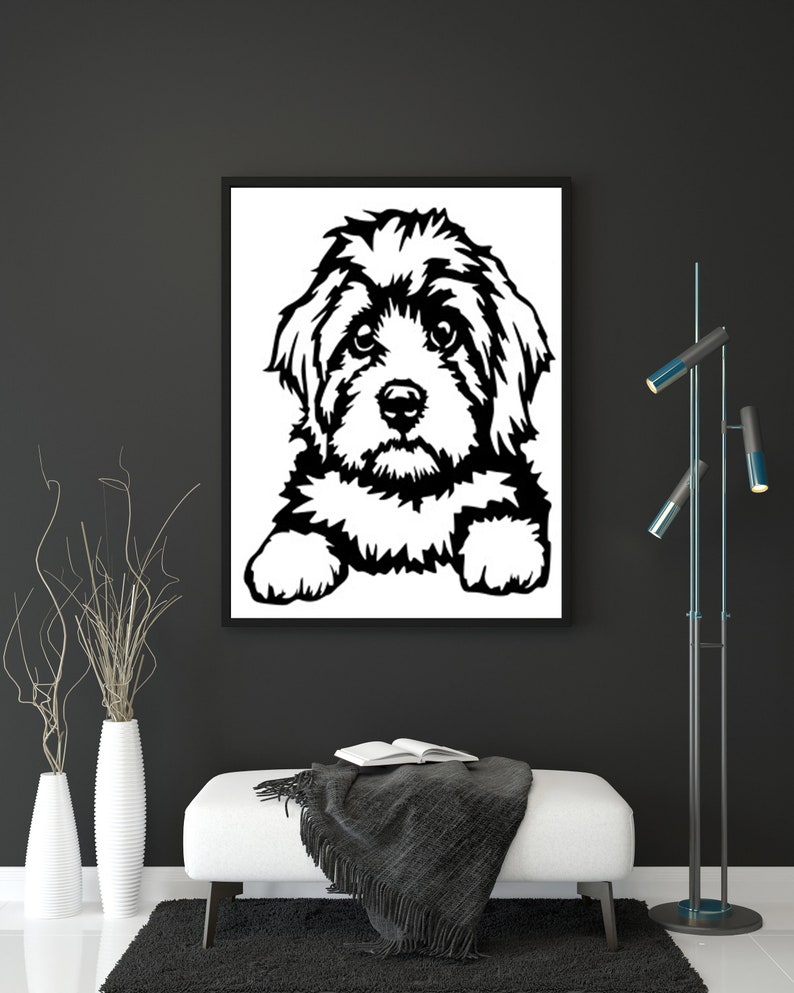 Cavapoo Clipart Vector Graphics Digital Download Cut Ready Files CNC Vinyl Sign Design Logo. Ai ...