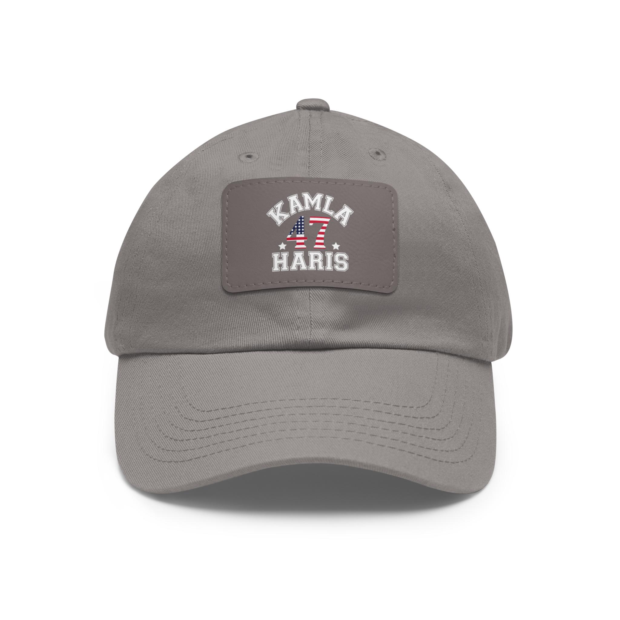 Kamala Harris Hat, Dad Hat With Leather Patch rectangle - Etsy