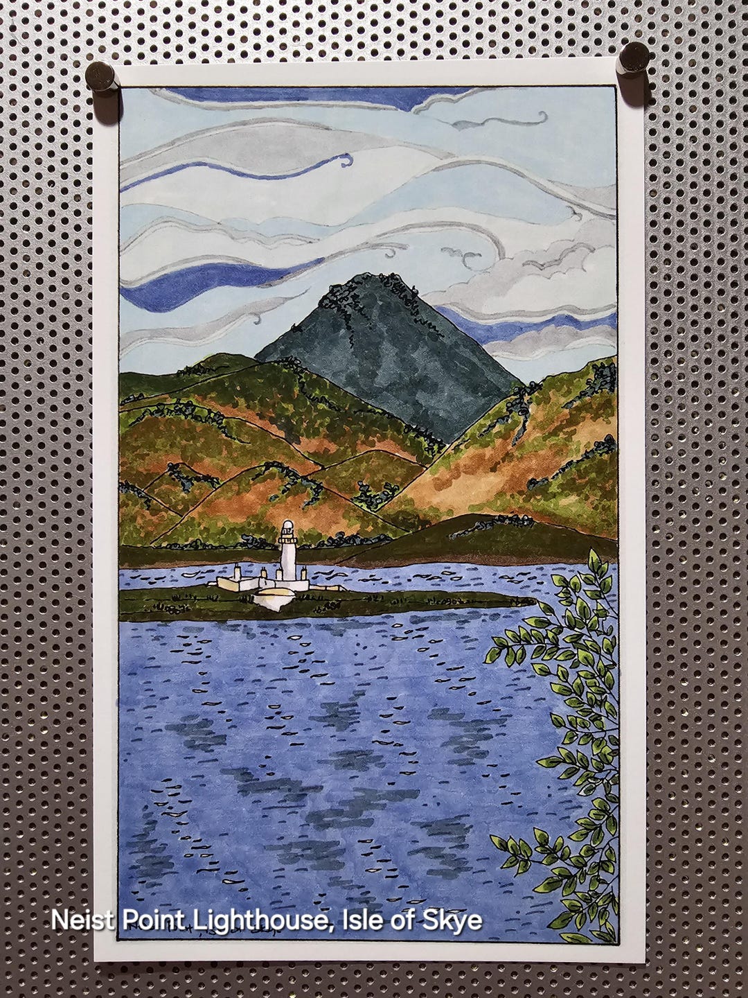 Neist Point Lighthouse, Isle of Skye,alcohol Markers. 4.25"×7" Art ...