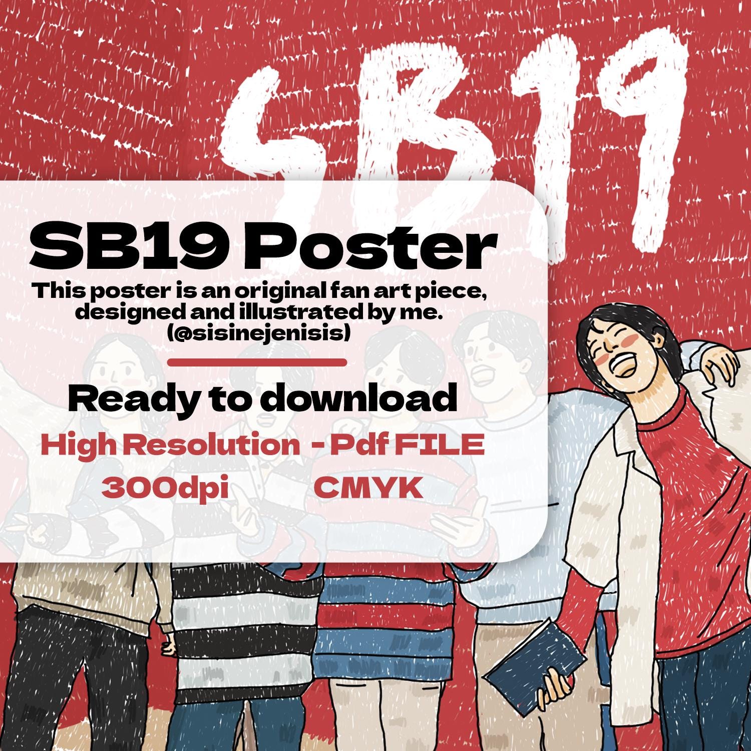 SB19 Poster | Wall Art Decor | PPOP SB19 | Wall Print | Kpop | Digital ...