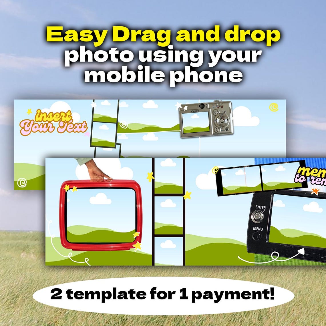 Instagram Scrapbook Canva Template: Seamless Carousel Post (digital ...