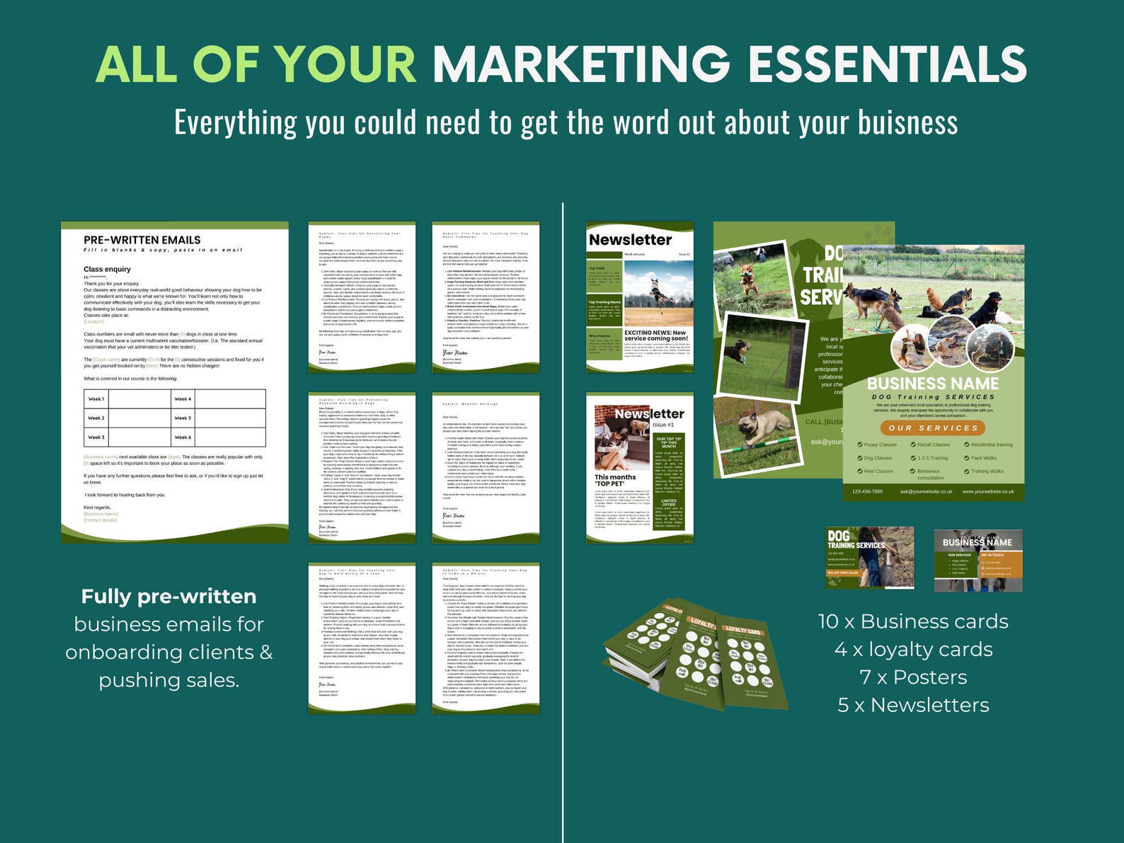 Dog Trainer Marketing Templates | Dog Training Instagram Grid Posts ...