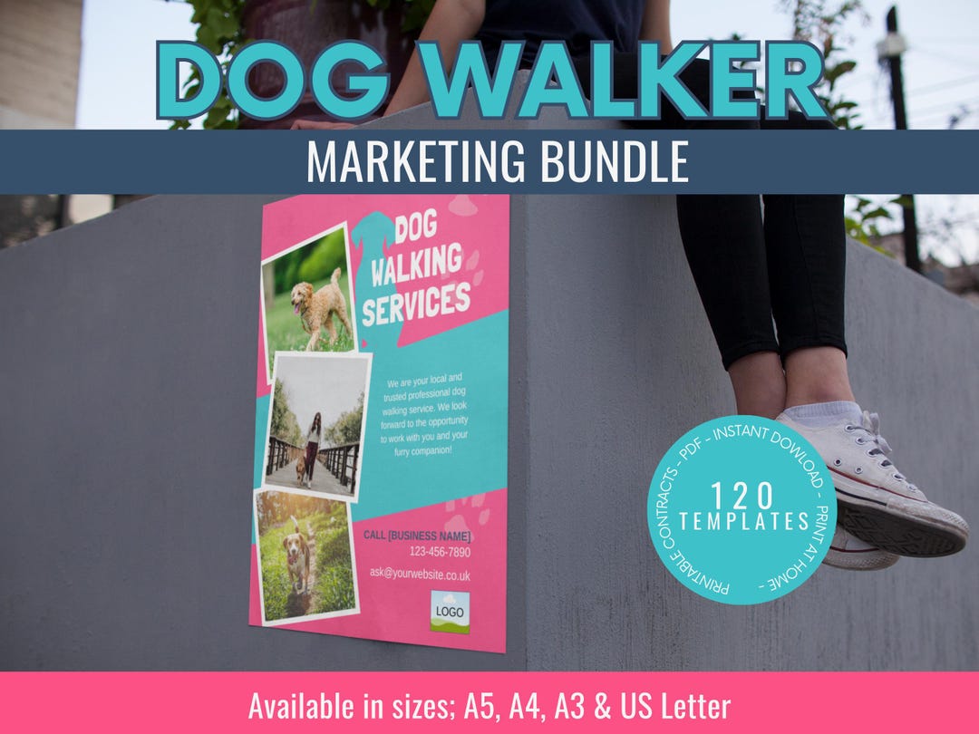 Dog Walking Marketing Bundle | Dog Walking Instagram Posts | Dog Walker ...