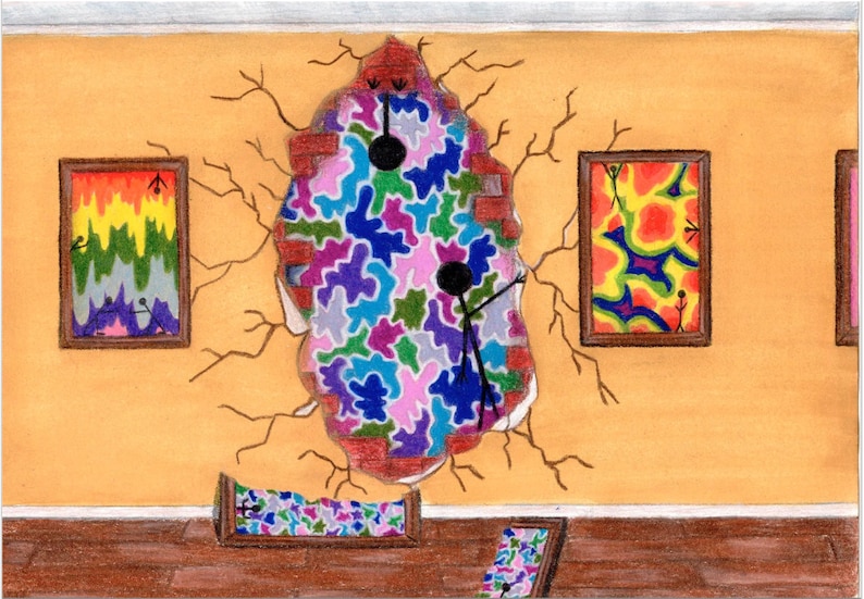 Psychotic Break Unique Psychedelic Art Created by a Young Artist in ...