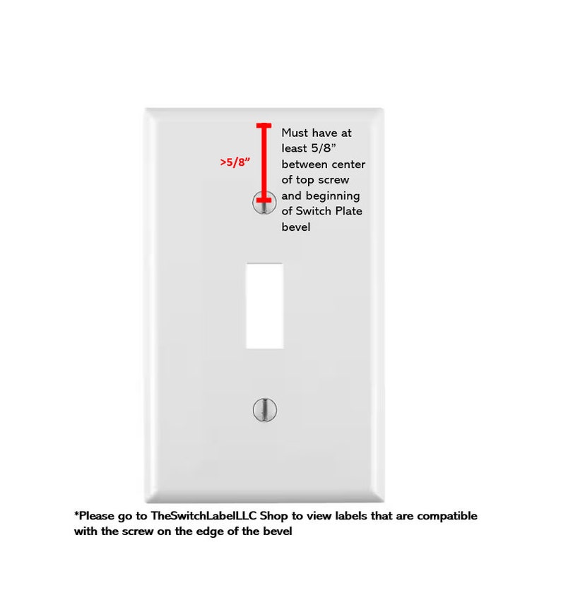 The Switch Label: Light Switch Label Frames for Light Switch Cover ...
