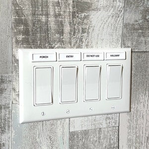 The Switch Label: Light Switch Label Frames for Light Switch Cover ...