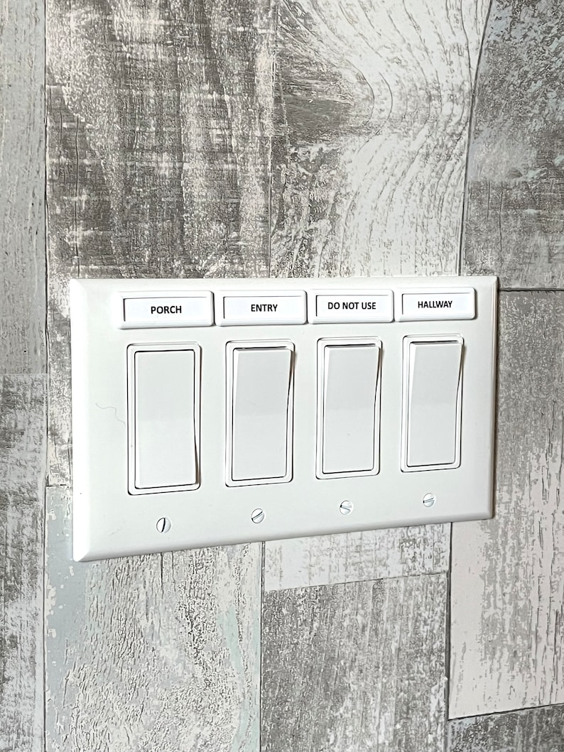 The Switch Label: Light Switch Label Frames for Light Switch Cover ...