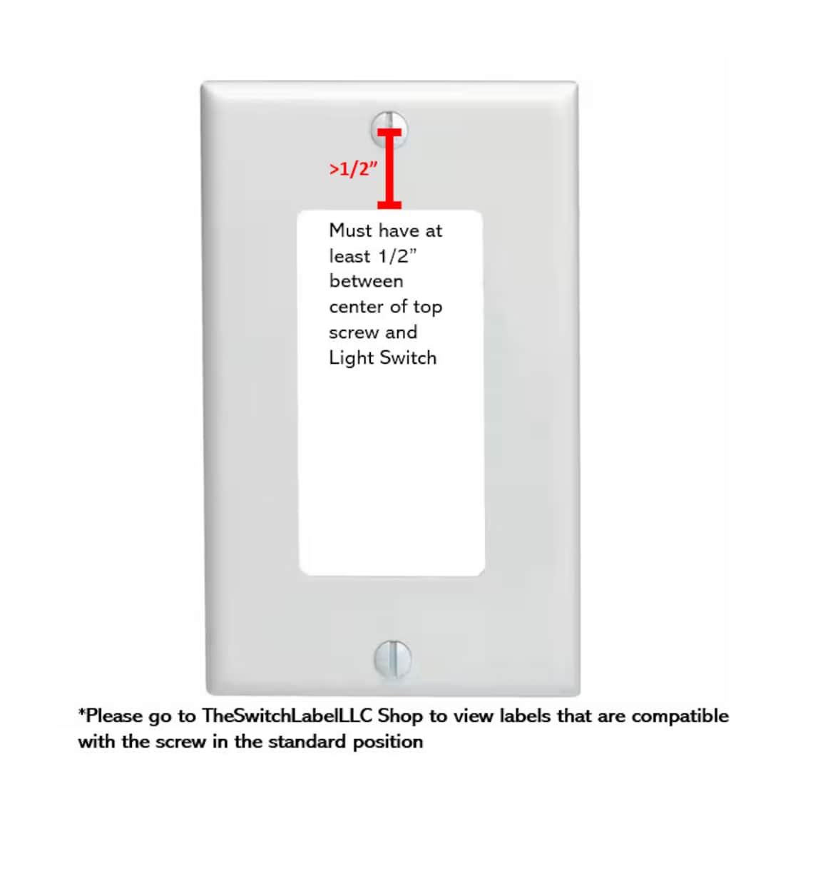 The Switch Label: Light Switch Label Frames for Light Switch Cover ...