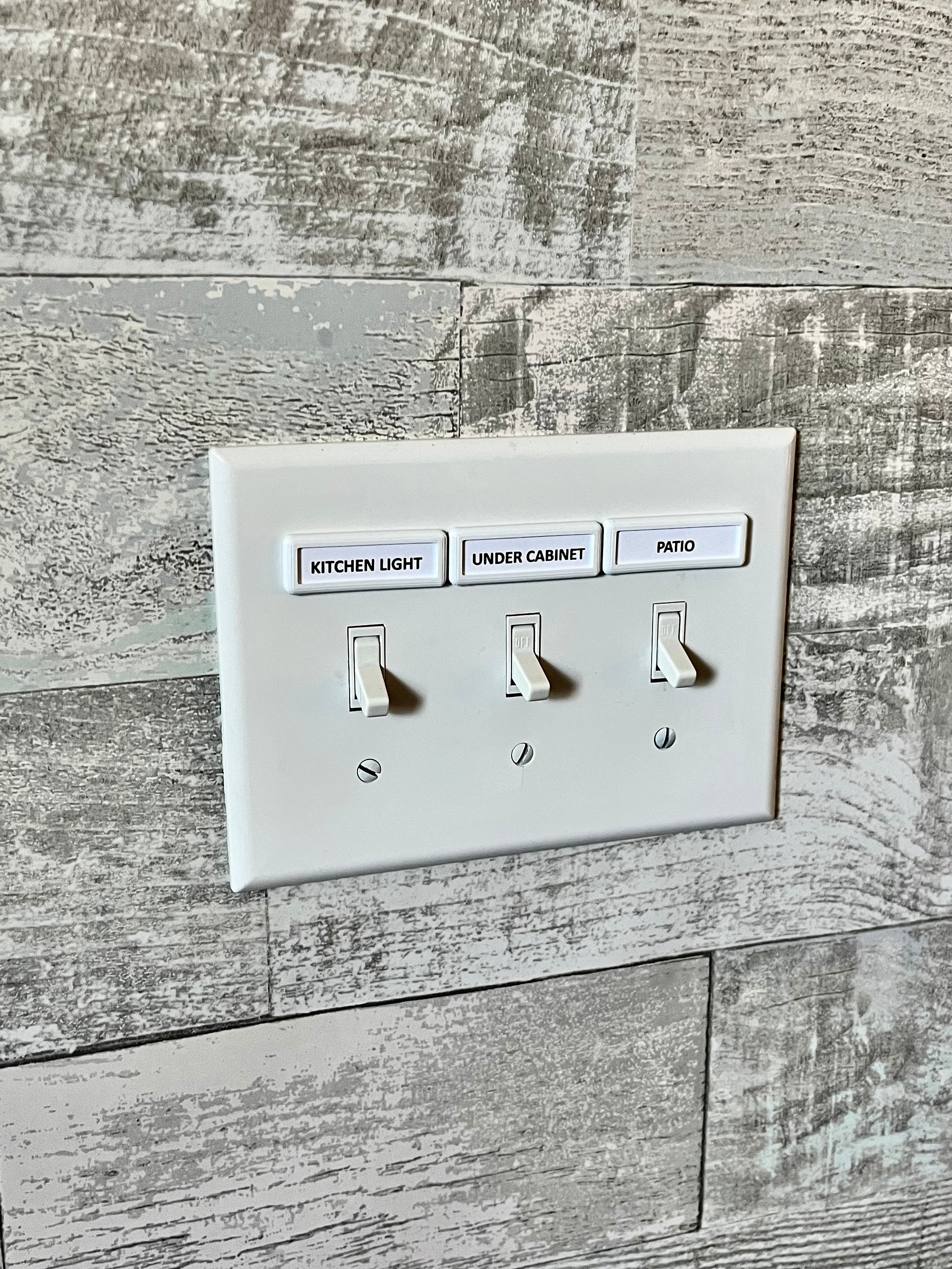 The Switch Label: Light Switch Label Frames for Light Switch Cover ...