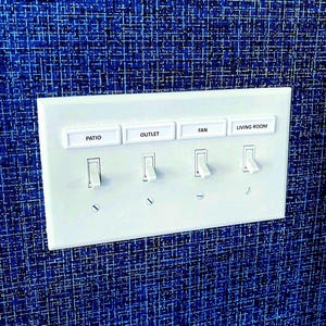 The Switch Label: Light Switch Label Frames for Light Switch Cover ...