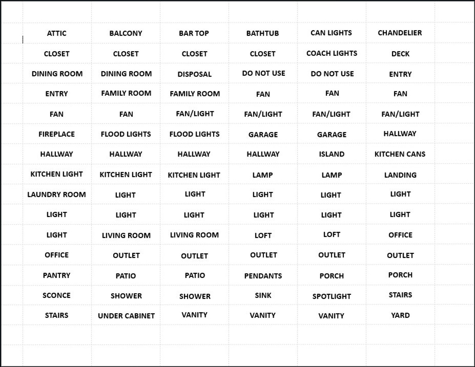 The Switch Label: Light Switch Label Frames for Light Switch Cover ...