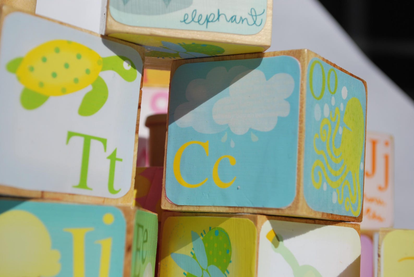 Baby Blocks 2 Inch Illustrated Letter With Animal or Object - Etsy