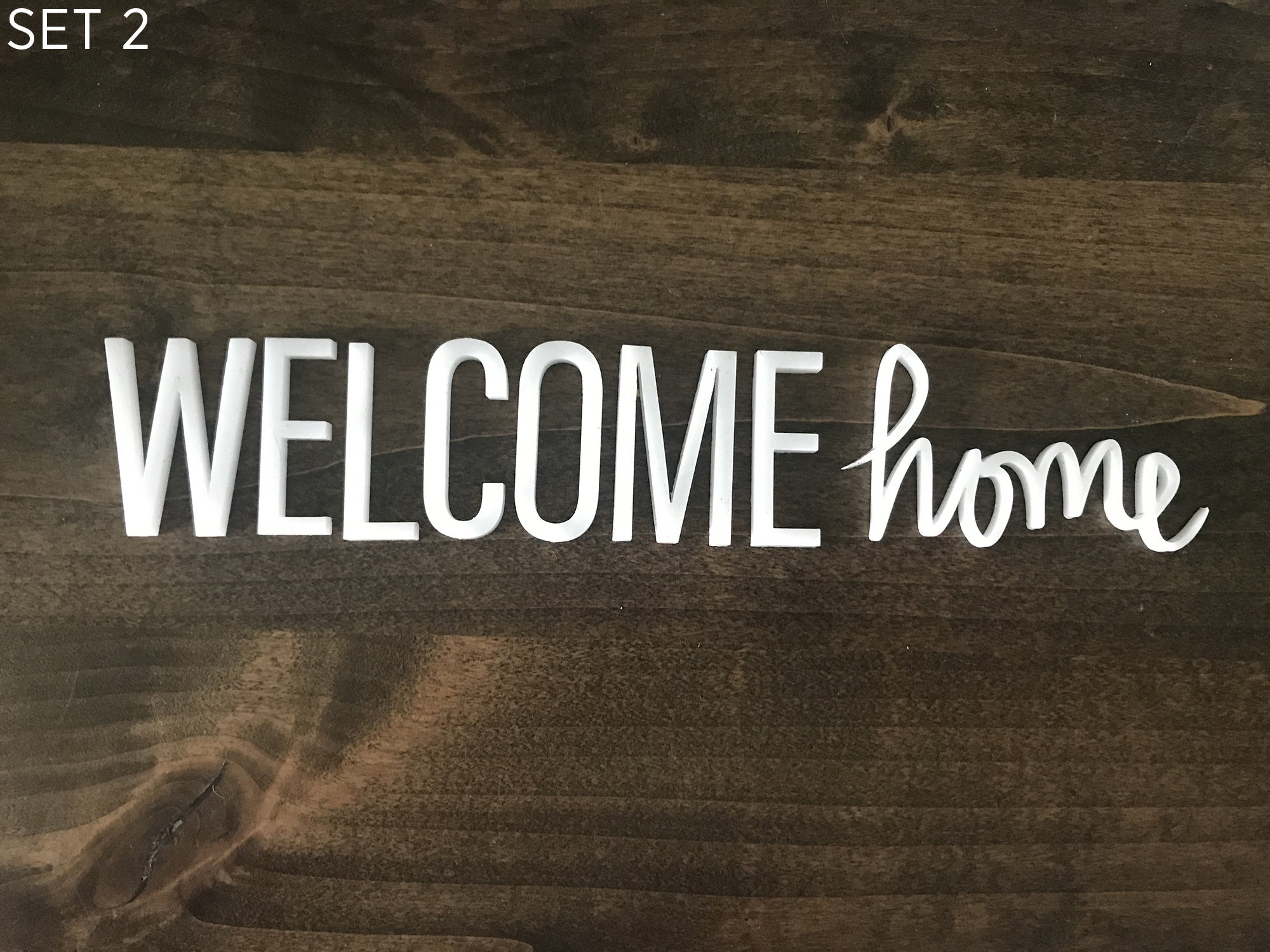 Welcome Home Magnetic Acrylic or Wood Set | Etsy