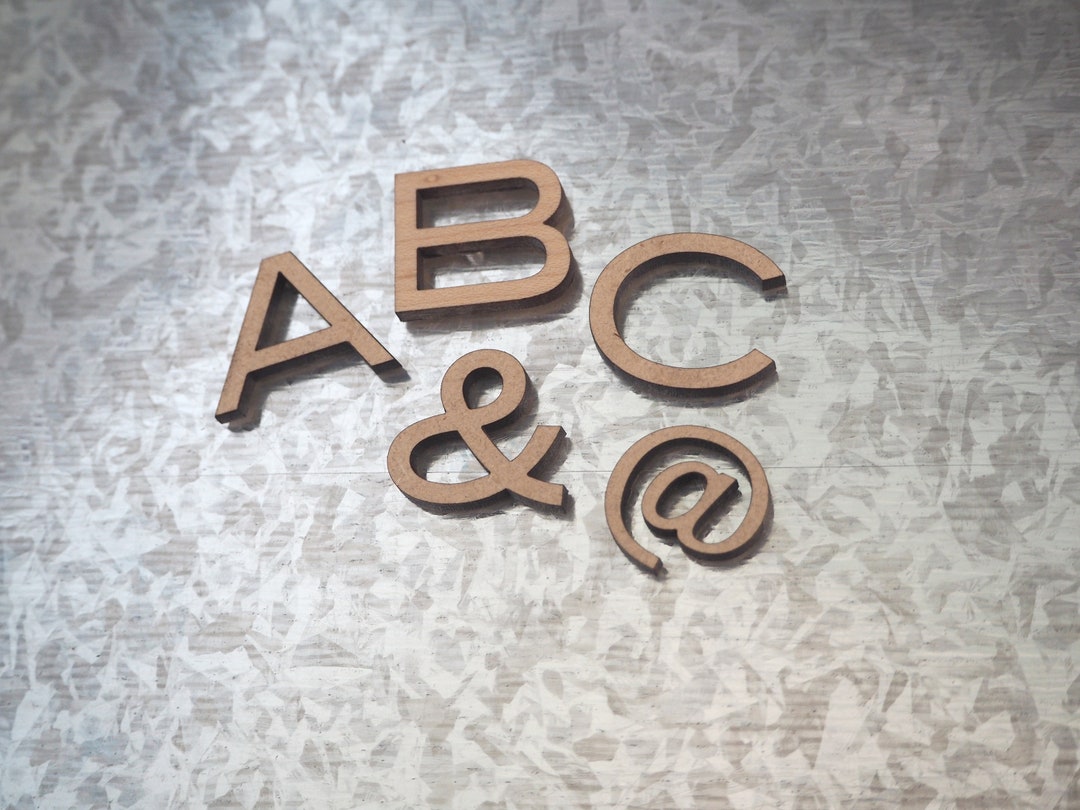 Small Magnetic Letter or Number 1" Wood - Etsy