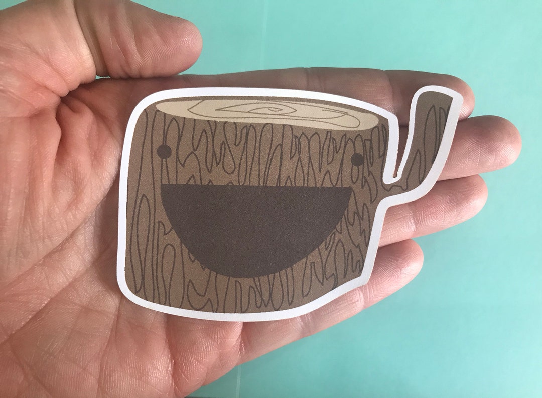 Tree Stump Friend Sticker 3.5" X 2.5 - Etsy