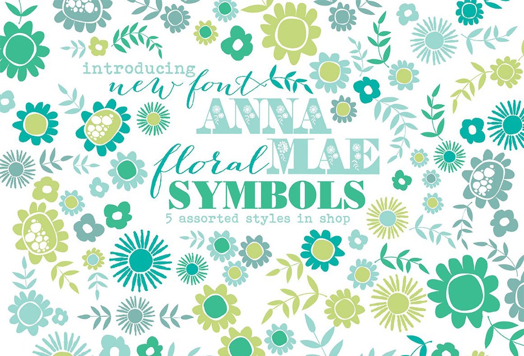 Anna Mae Symbols Elements Dingbats - Etsy
